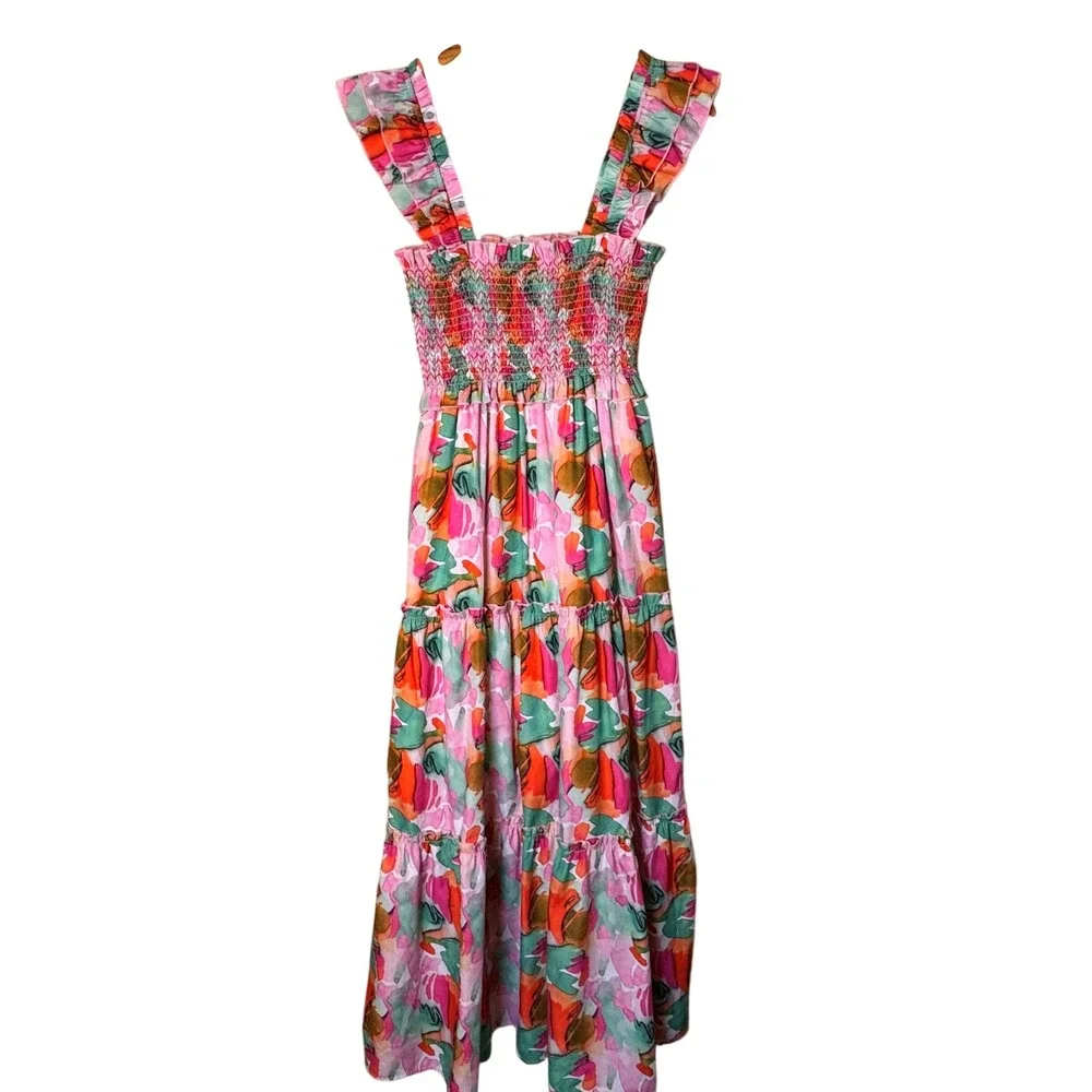 Jade Melody Tam | Dresses | Jade Melody Tam Pink Abstract Floral ...